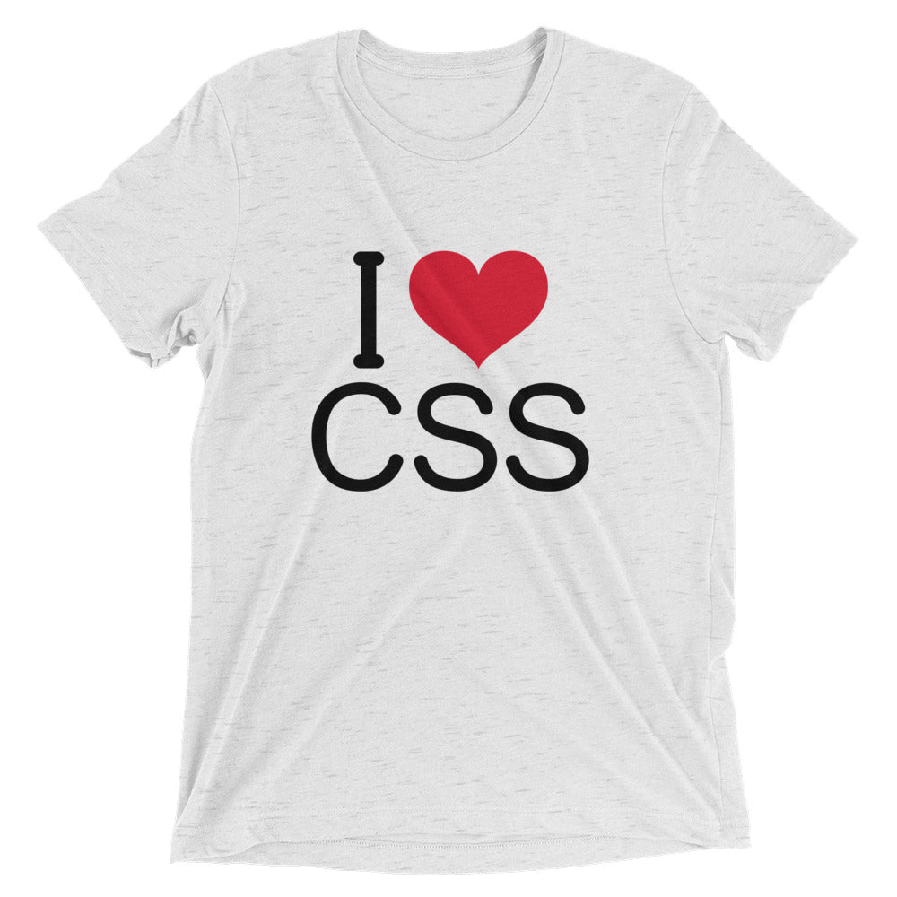 I Love CSS Tri-Blend – printed.io